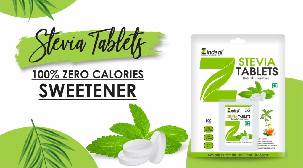 4 STEVIA TABLETS - Stevia Hub India